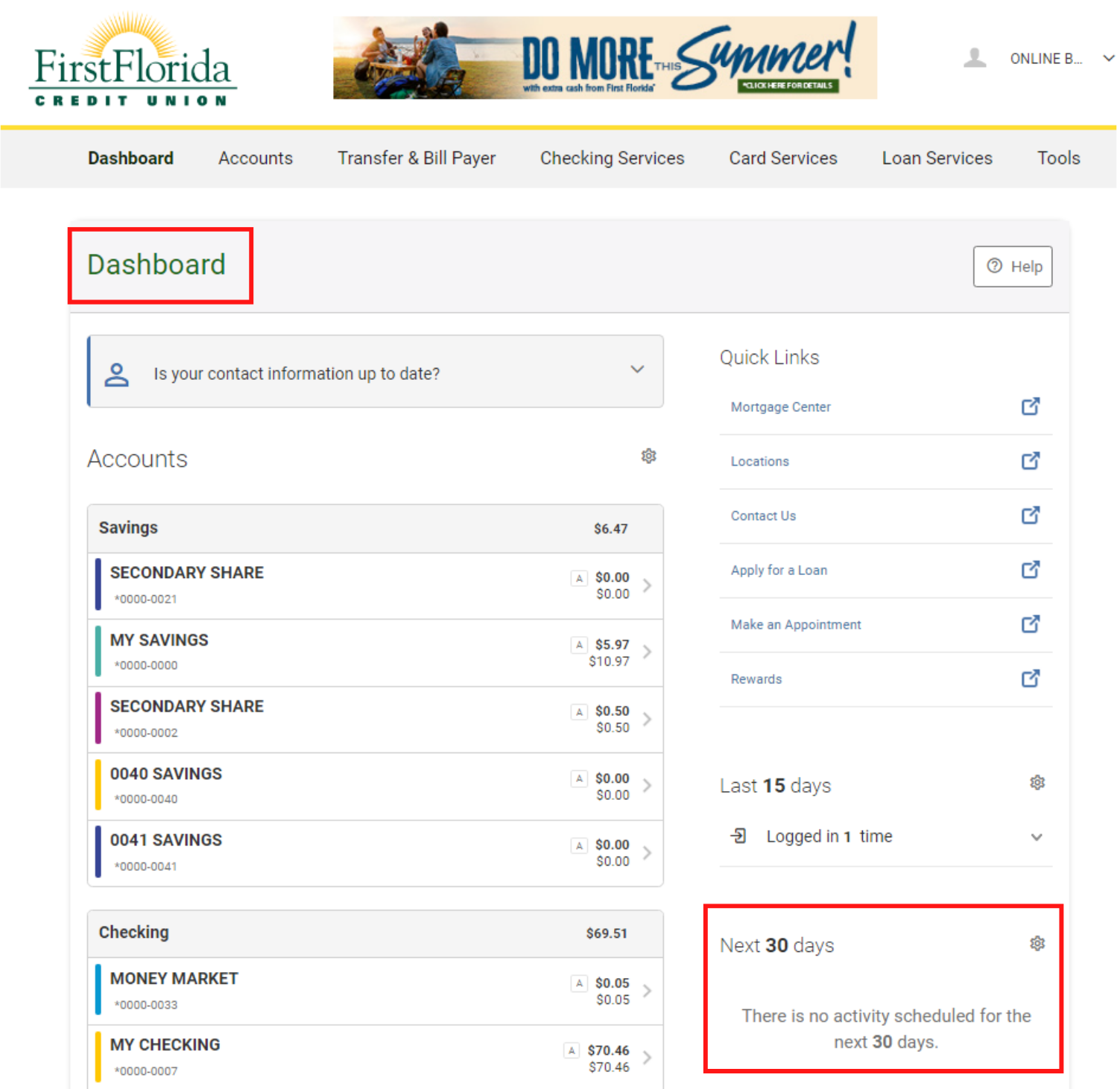 Online Banking - First Florida Credit Union
